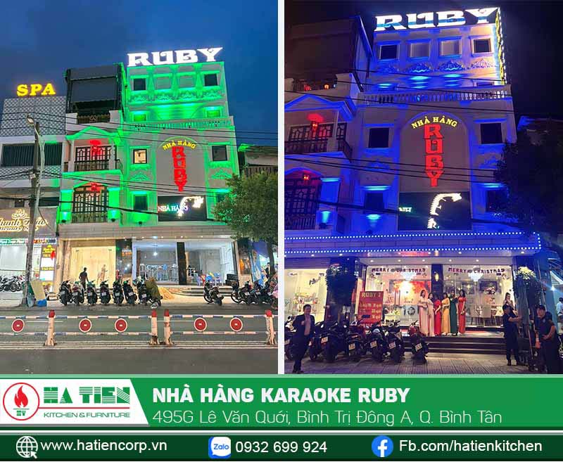 Thiết kế, thi công bếp Nhà hàng Karaoke Ruby