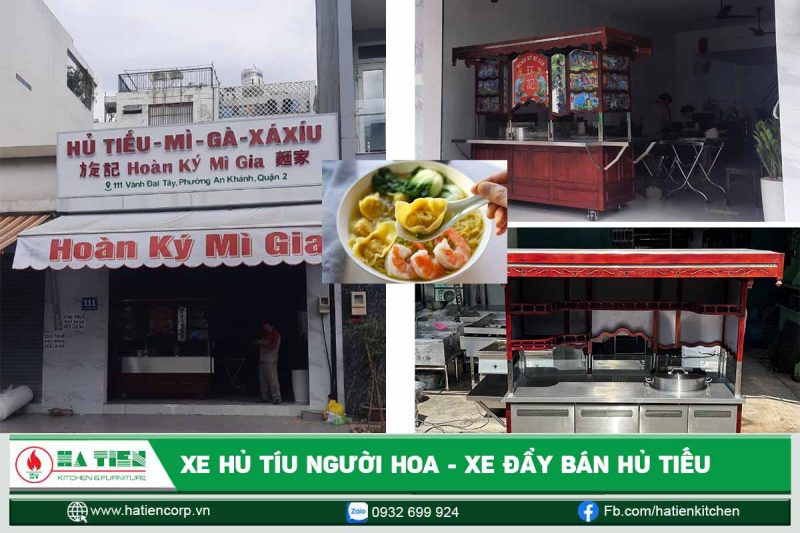 Xe Hủ Tíu Người Hoa - Xe Đẩy Bán Hủ Tiếu Chất Lượng Cao